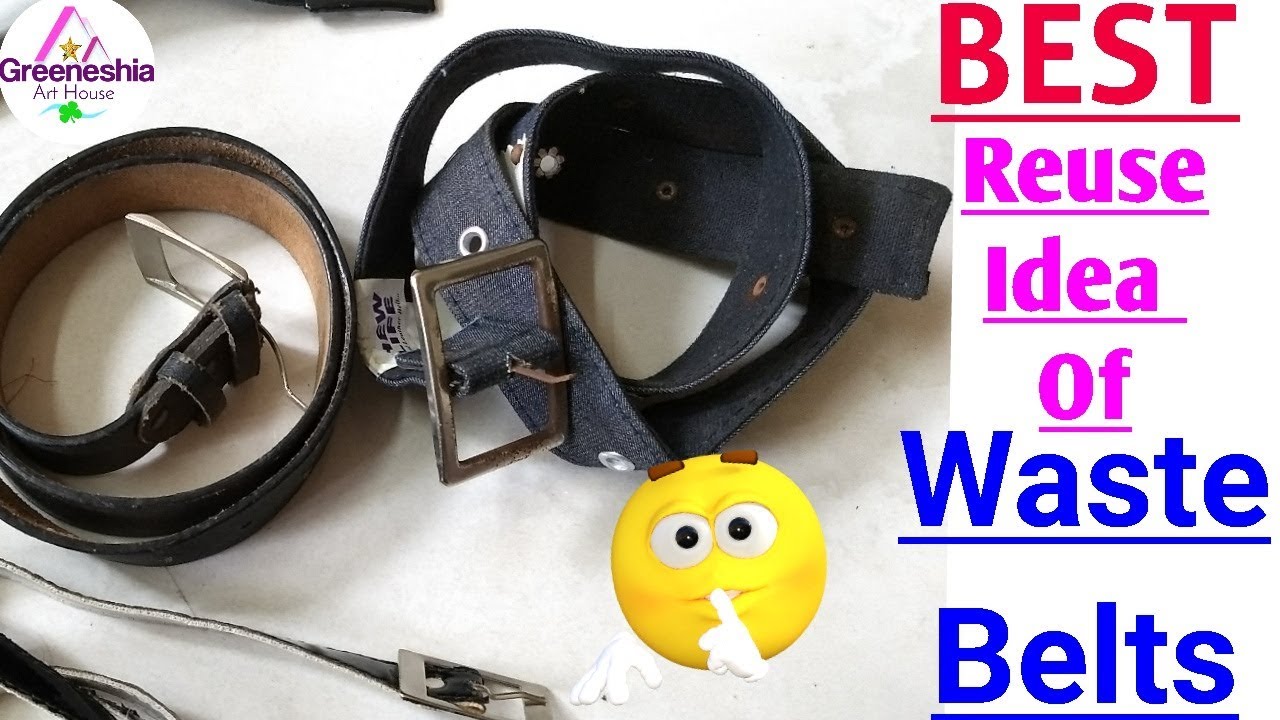 Waste belt craft idea | Best Reuse idea of old belts | Diy Necklace ...
