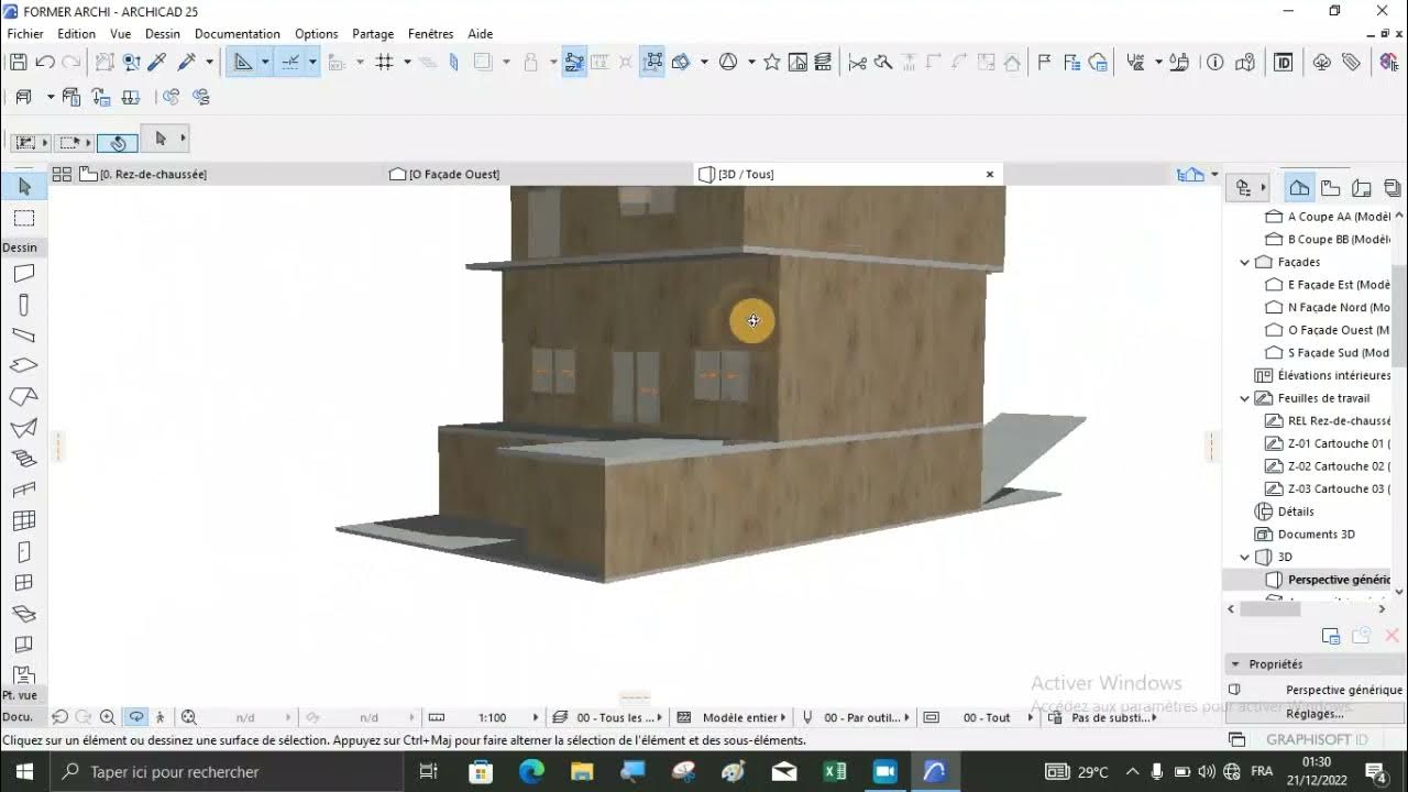 Formation Gratuite Dans Archicad 25 De A À Z Partie 02 Youtube