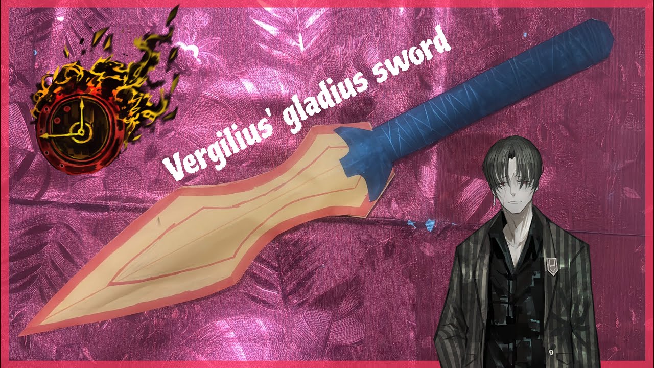 How to make Vergilius’ Gladius sword with paper | Limbus company ...