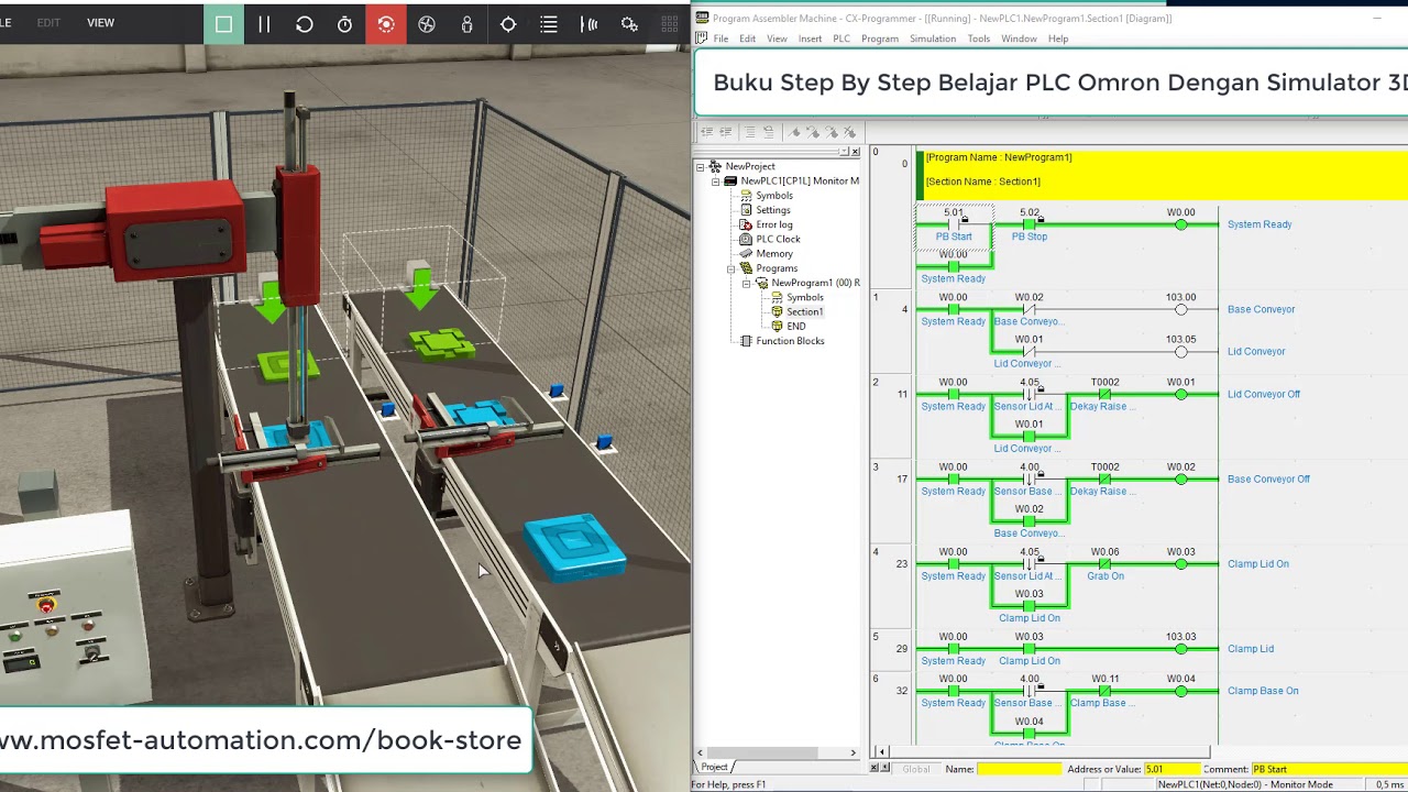 Omron - Simulator Mesin 3D - YouTube