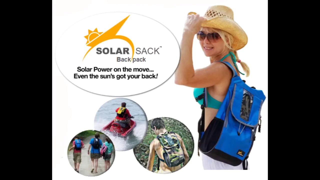 How to use the Solar Sack backpack - YouTube