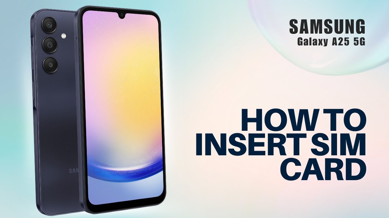 How to Insert Sim Card in Samsung A25 5G - YouTube