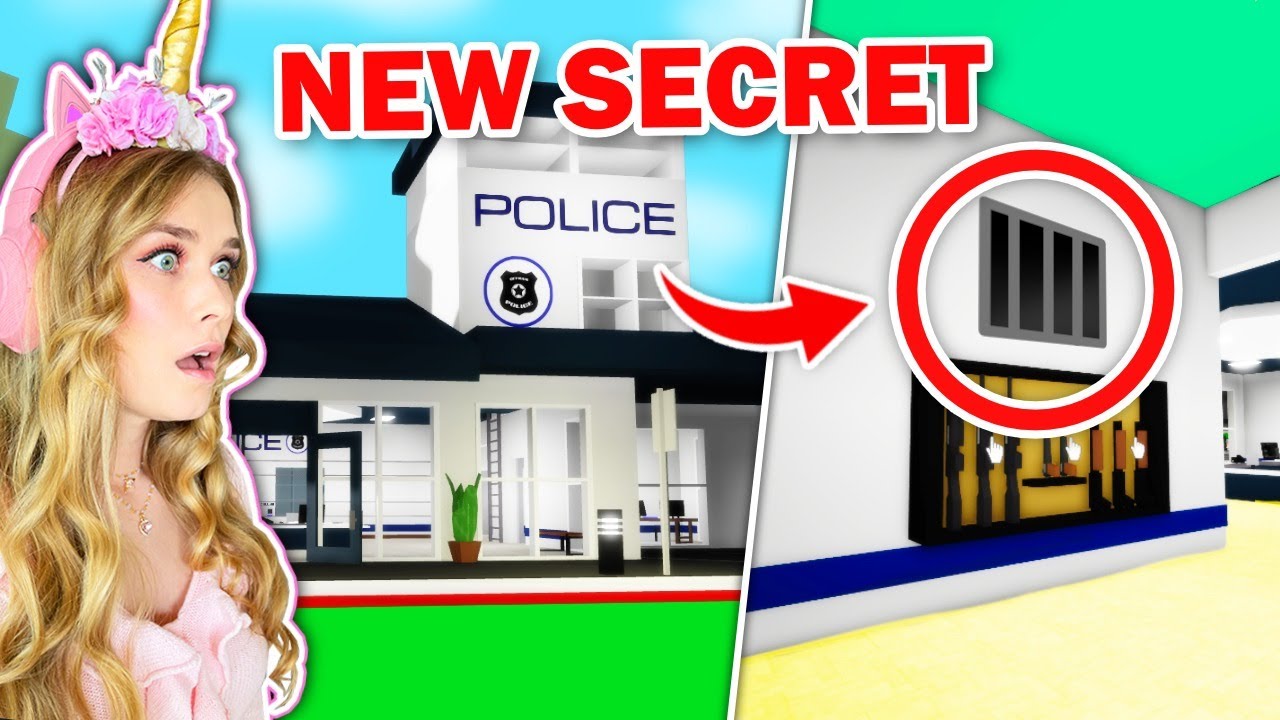 *NEW SECRET* In The BROOKHAVEN POLICE STATION! (Roblox) - YouTube