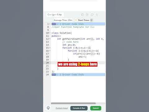 Day 1 - Count pairs with given sum | 21 Days DSA Challenge by @Shumbul ...
