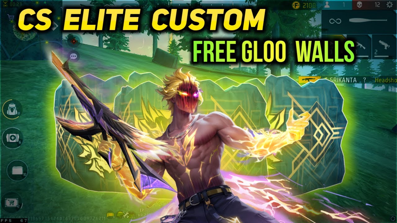 CS Elite Challenge ( Day 6) - Win Free Gloo Wall Skin 🔥 Free Fire Live ...