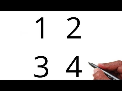 How to Draw Horse 🐎 from 1234 Number || Easy Horse drawing for ...