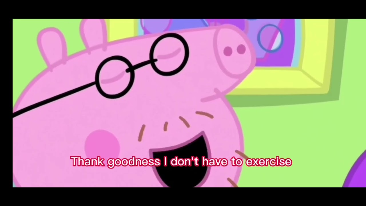 peppa pig getting rude about daddy pig tummy - YouTube