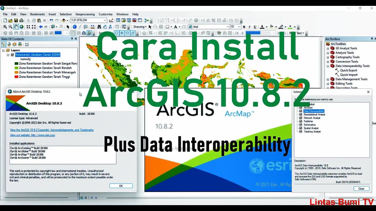 Perbaruan ArcGIS Ke Versi 10.8.2 - YouTube