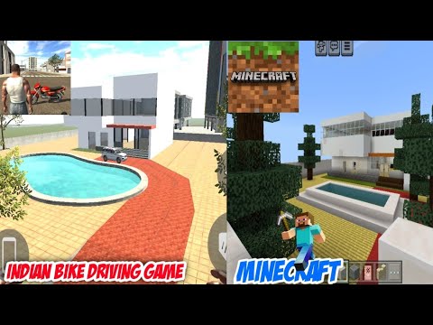 indian bike driving 3d ka house 🏠 in Minecraft 🏠 || indian bike driving ...