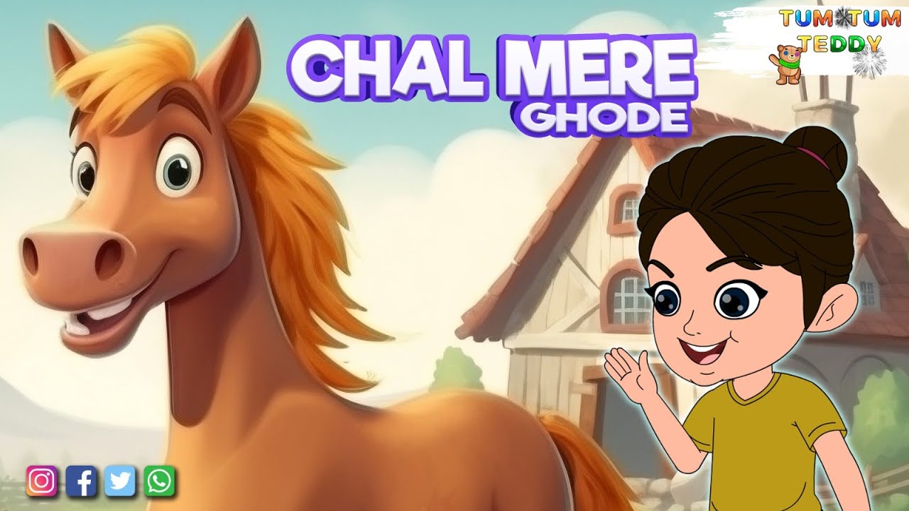 Chal Mere Ghode Tik Tik Tik | Kids Fun Hindi Rhyme |#TumTumTeddy - YouTube