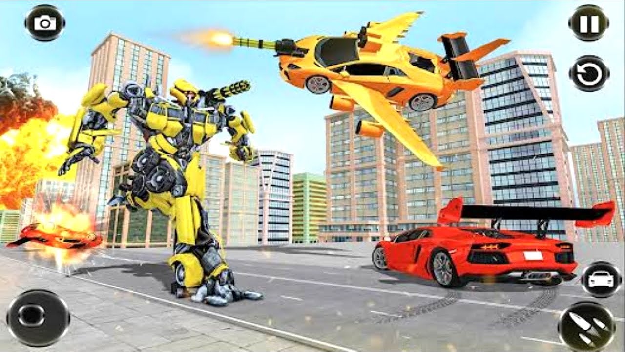 Optimus Prime Jet Bike And Truck Multiple Transformation Robot Game ...