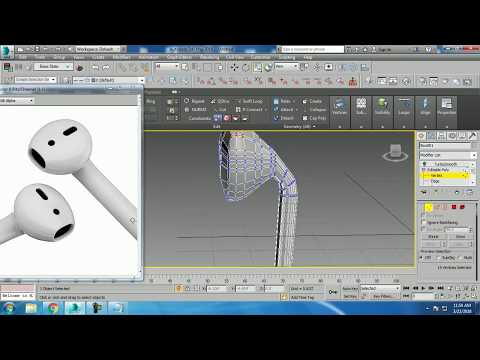 Tutorial on Modeling Airpods in 3dsmax. ( For Beginners) - YouTube