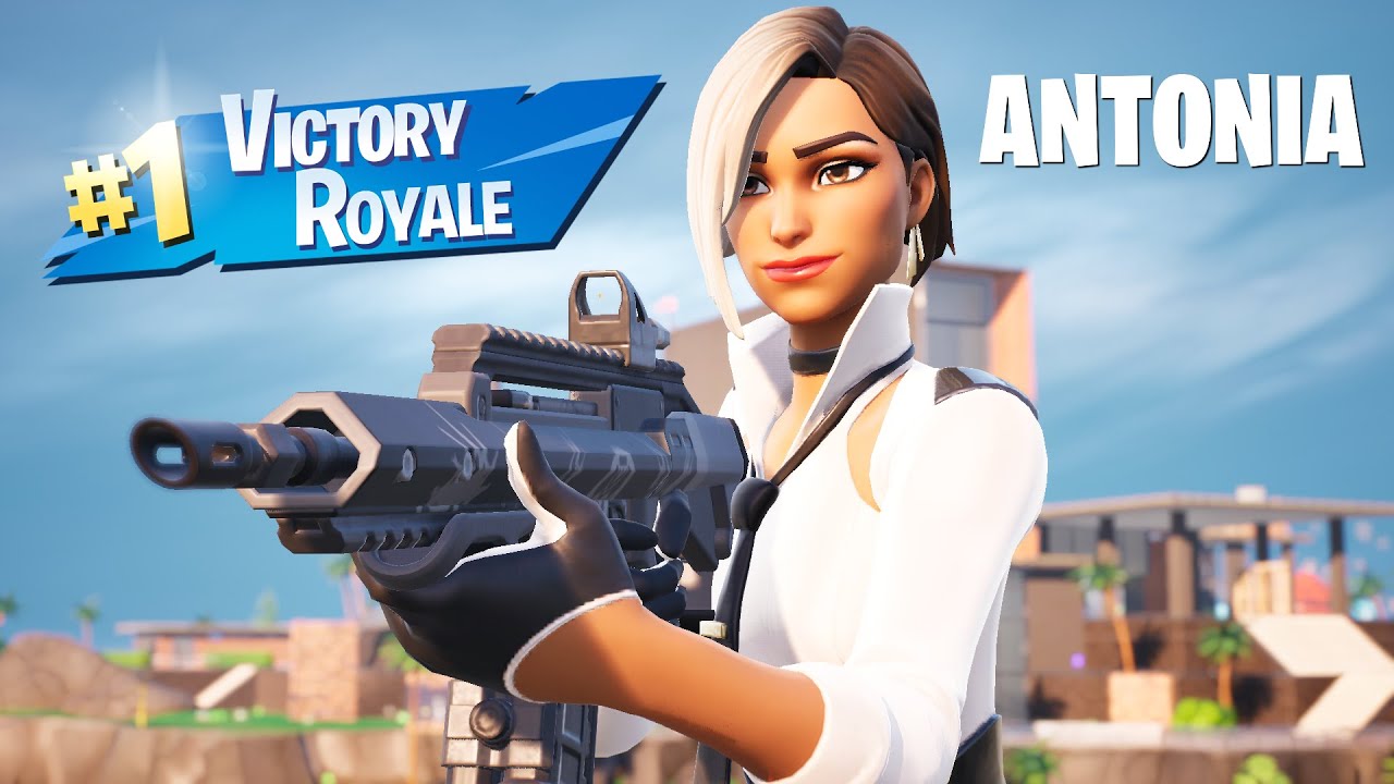 Victoria con la skin ANTONIA Fortnite - YouTube