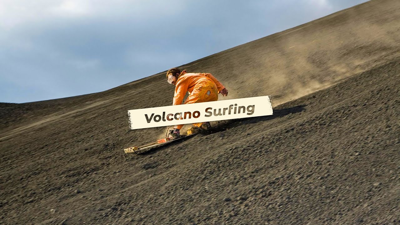 Interesting Activity: Volcano Surfing & Boarding 🌋🔥🌋🔥 - YouTube
