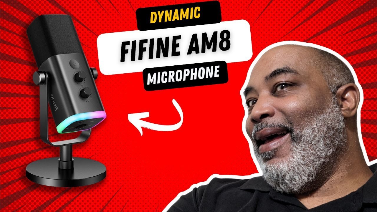 Fifine AM8 and Ulanzi LS26U Boom Arm - My new podcasting microphone setup. - YouTube