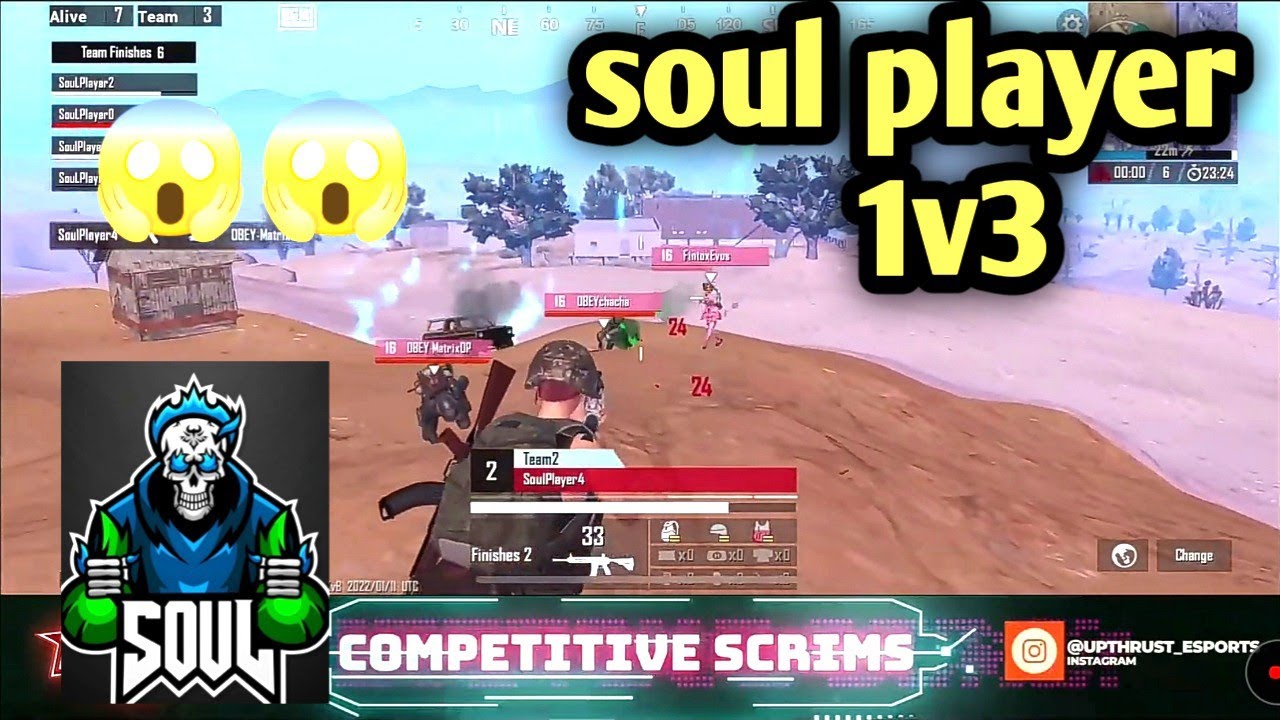 soul player no 4 did 1v3 -soul 🔥 - YouTube