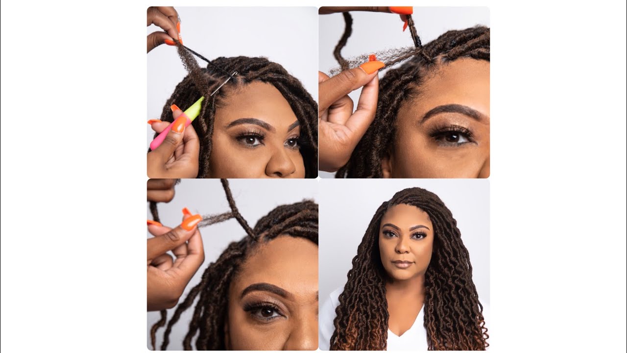 Individual Crotchet Wrap & Loc Method Using Freetress Hair Hipsta Locs ...