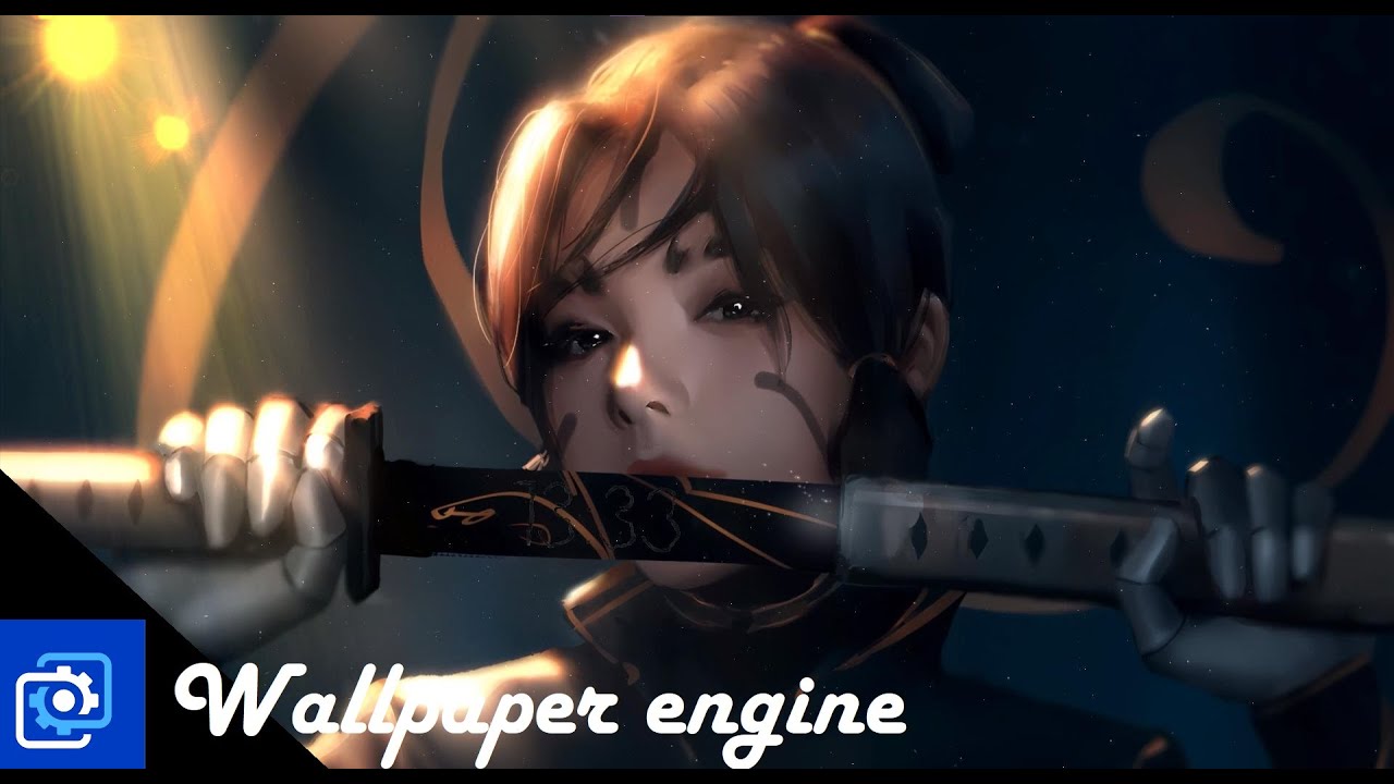 Fantasy anime girl 4K | Wallpaper engine | Work - YouTube