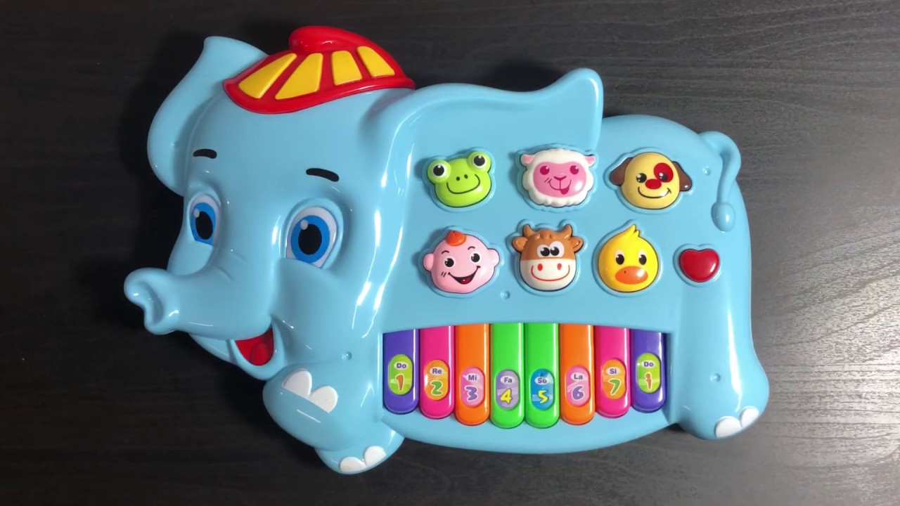 Tiny Town - Premium Quality Elephant Type Musical Toys Keyboard Piano ...