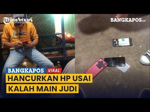 Depresi Karena Judi Online, Pria ini Hancurkan Sejumlah HP Usai Kalah Bermain