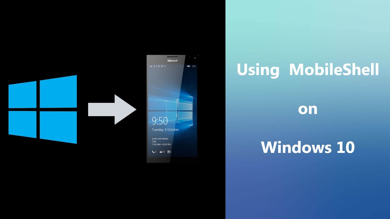 Using Mobile Shell on Windows 10 - YouTube