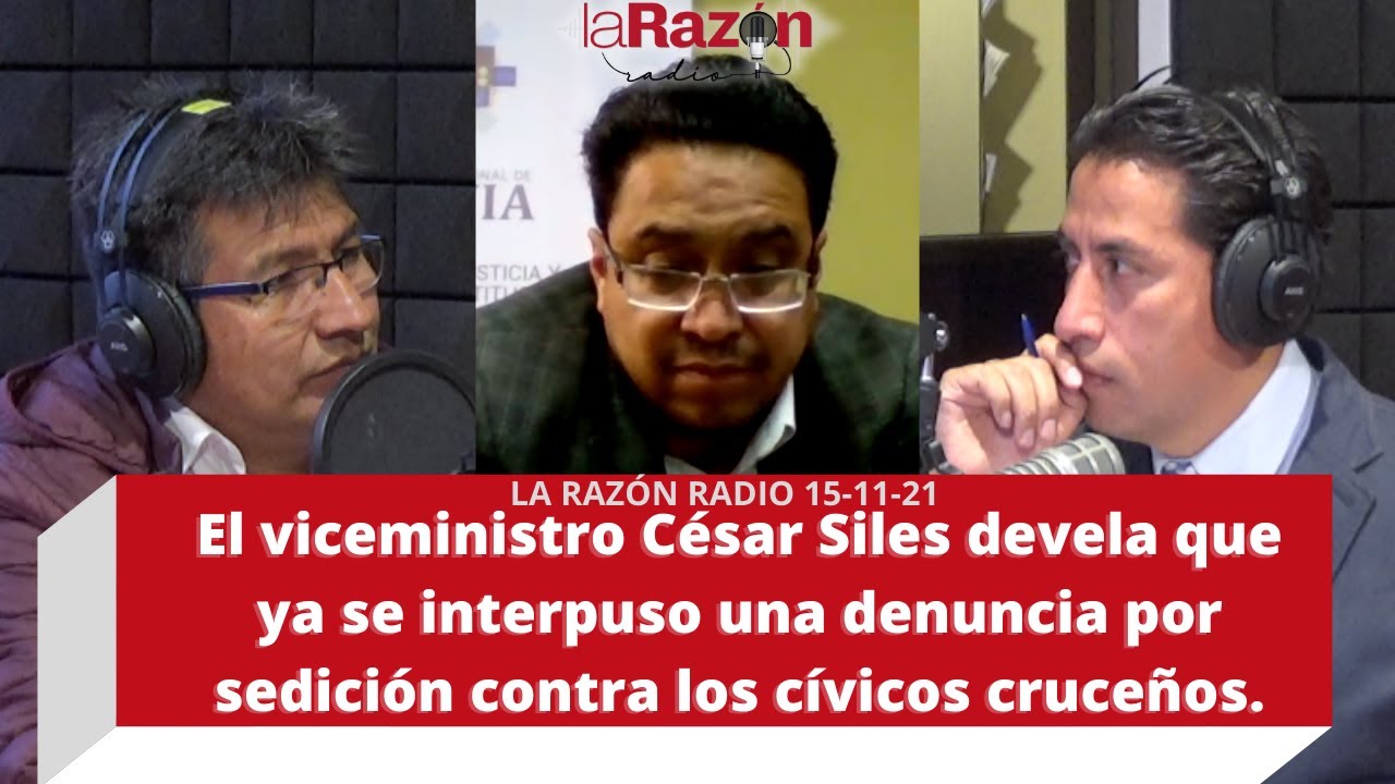 El viceministro César Siles devela que ya interpuso una denuncia contra ...