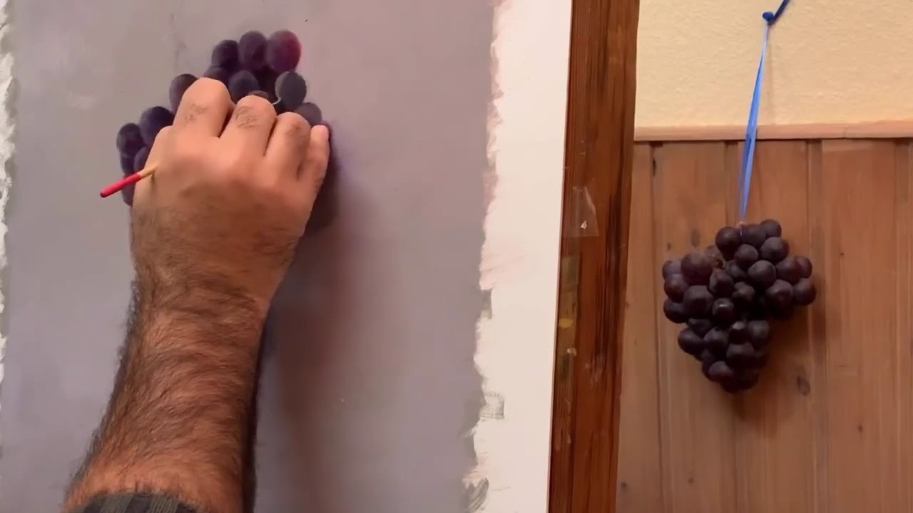 Zeichnung von Trauben. Drawing of grapes. painting art , Malen ...