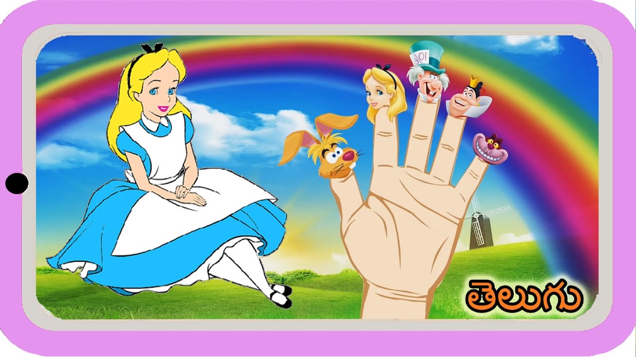 Alice In Wonderland Finger Family Song | Cartoon Finger Family ...
