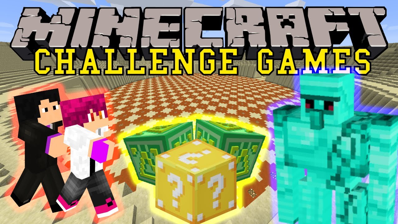 Minecraft CHALLENGE GAMES: DIAMOND GOLEM MOD - LUCKY BLOCK MOD - YouTube
