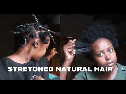 How to Stretch Natural Hair using the BANDING METHOD on 4A/4B/4C HAIR ...
