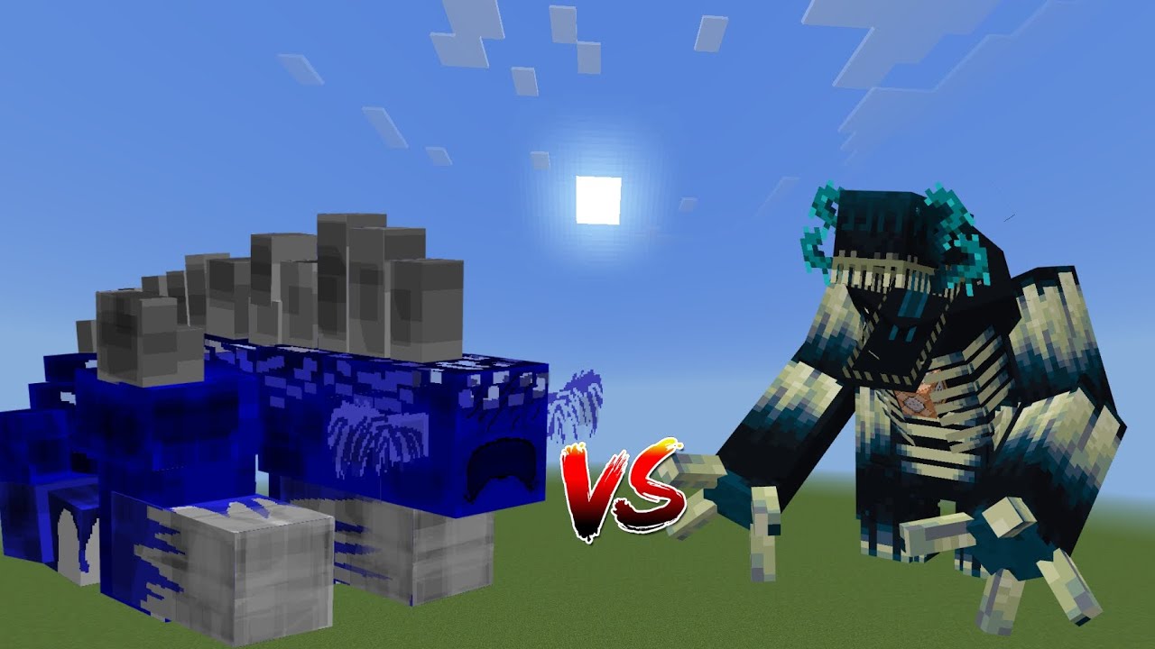 beast titan warden vs commanded warden | minecraft mob battle | tests # ...