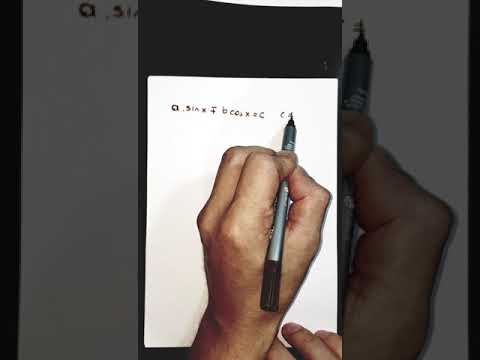 TRİGONOMETRİ 31( HOMOJEN VE LİNEER DENK.)