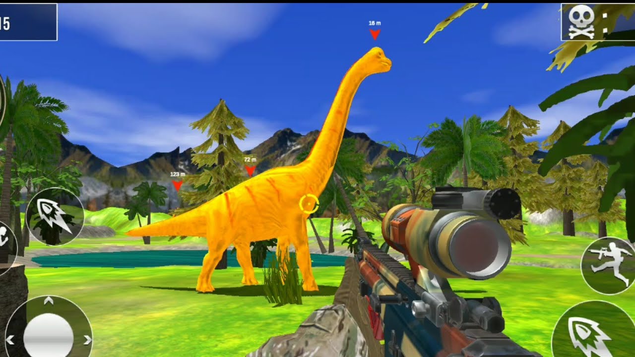 Dinosaur hunting sniper games - Real zoo hunter - Android gameplay ...