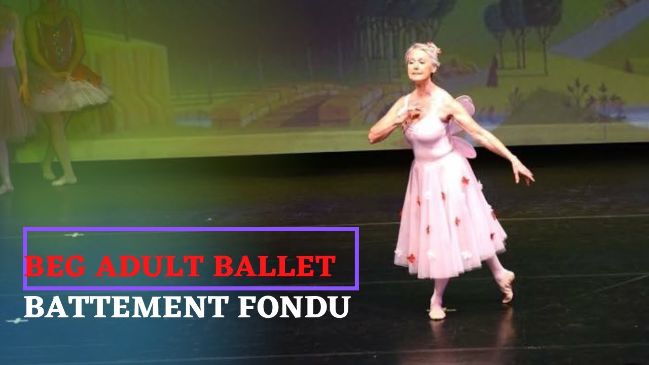 Battement Fondu, beginner adult ballet class demo - YouTube