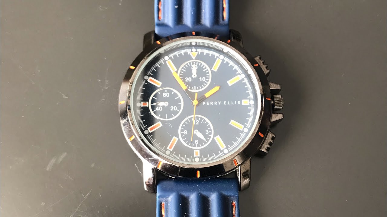 How to replace the battery on Perry Ellis Watch👍 - YouTube