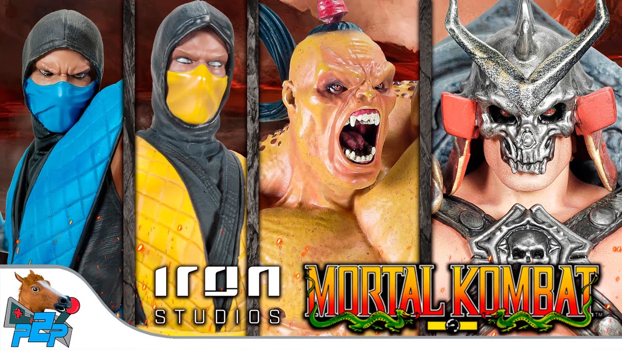 💀BRUTALITY💀 Así son Shao Kahn, Goro, Scorpion y Sub-Zero de Iron Studios - YouTube