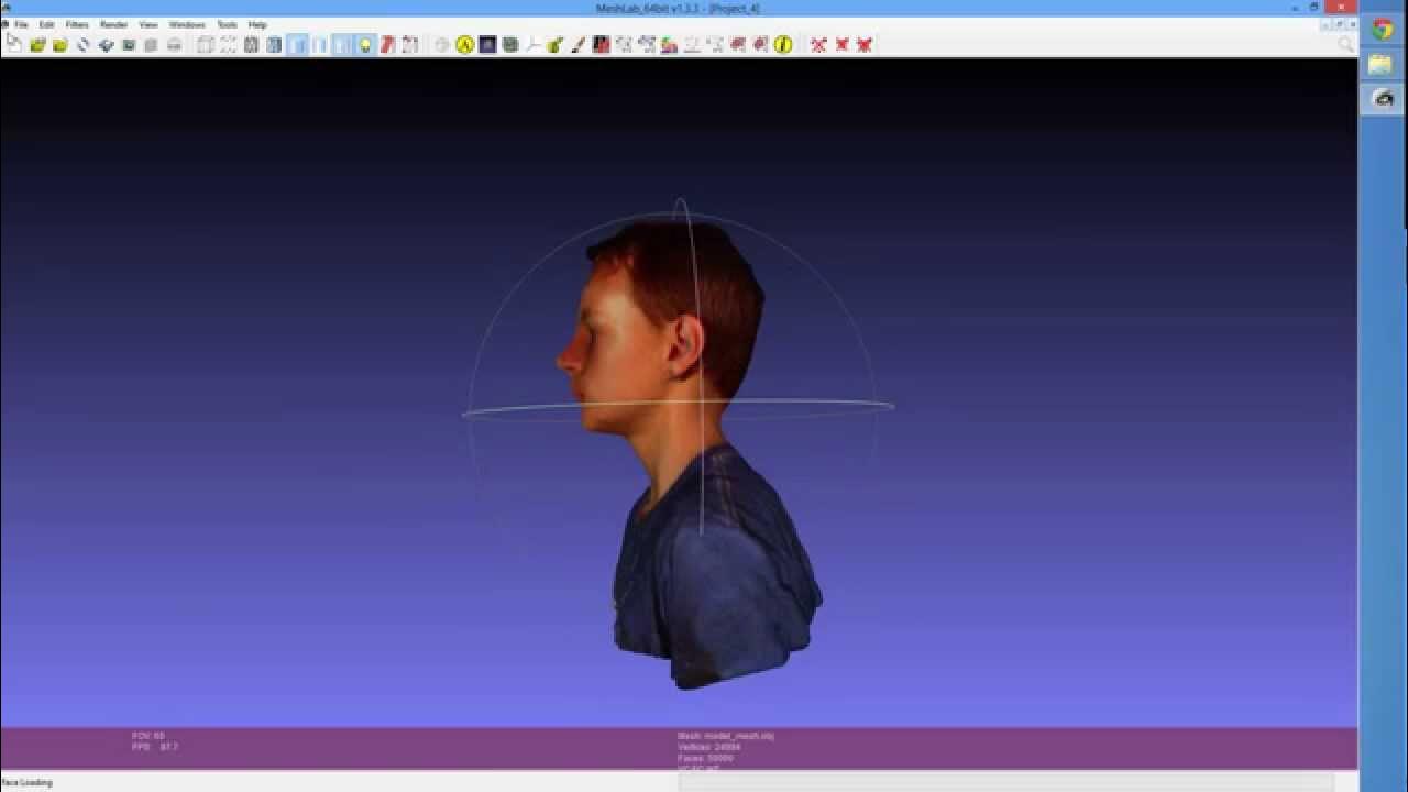 How to convert .obj to .x3d and upload to Shapeways using Meshlab - YouTube