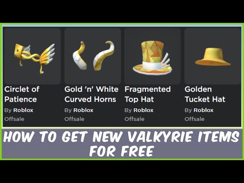HOW TO GET NEW VALKYRIE ITEMS FOR FREE ⭐ Roblox The BLOXY AWARDS - YouTube