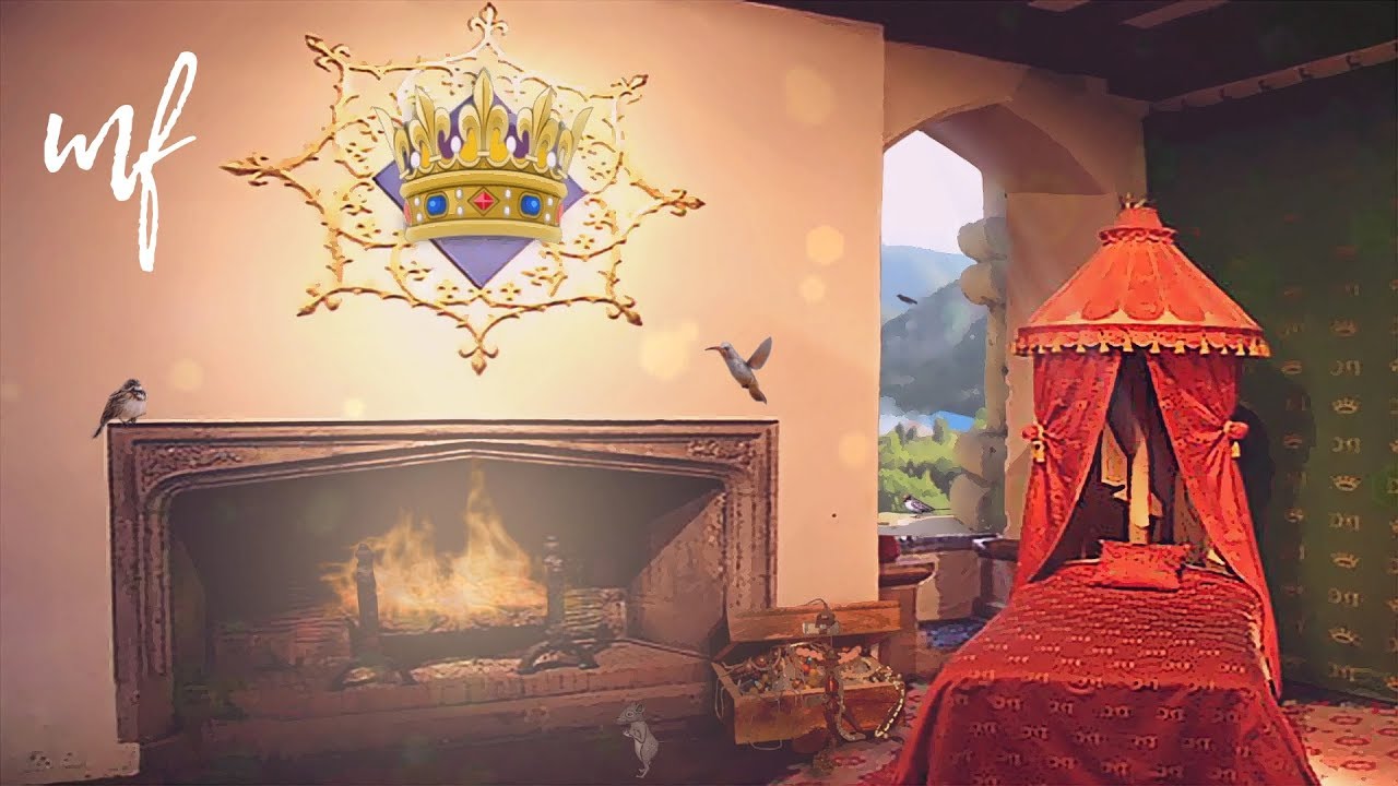 Royal Bedroom ASMR Ambience (enchanted princess room in a castle ...