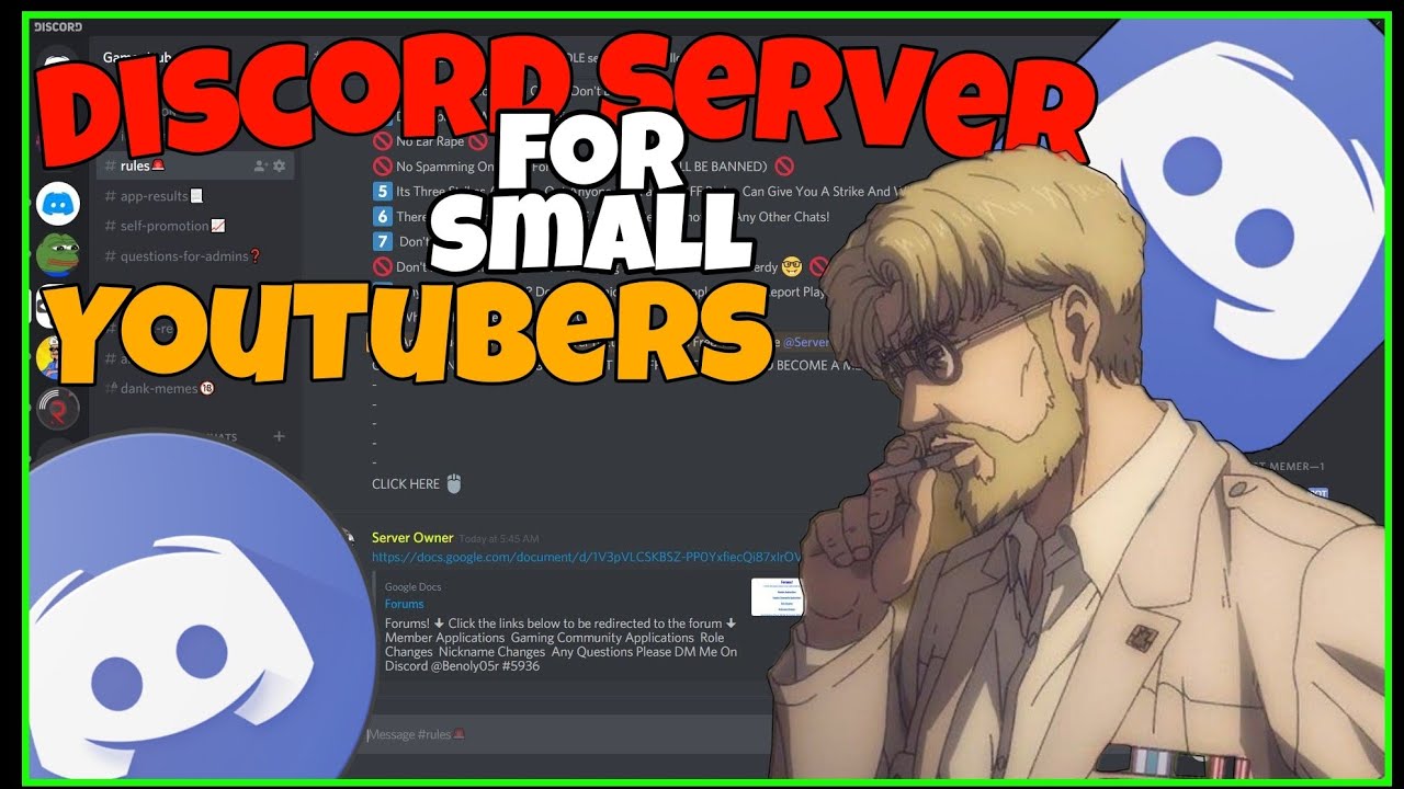 DISCORD SERVER FOR SMALL YOUTUBERS |Help eachother grow, Meet small ...