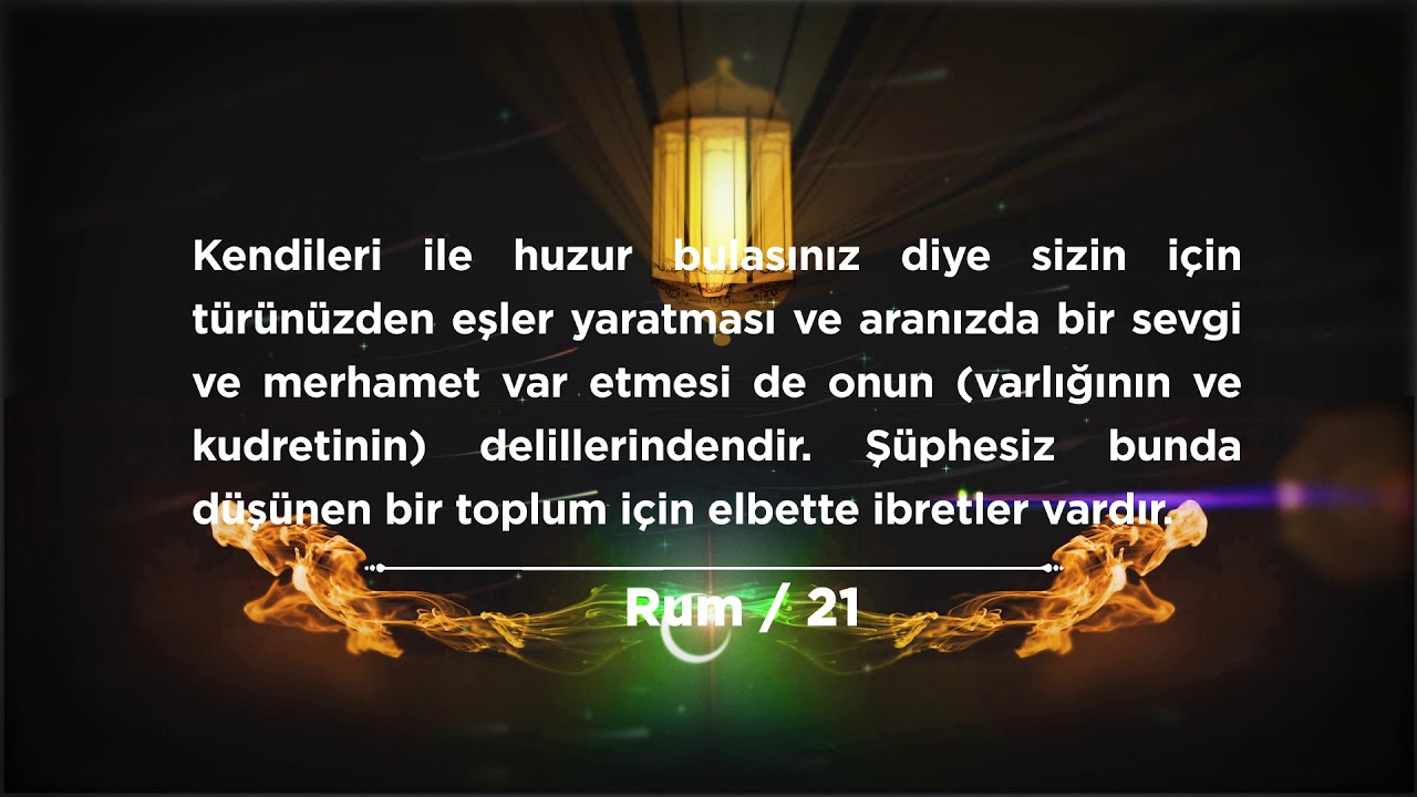 Rum Suresi 21 Ayet