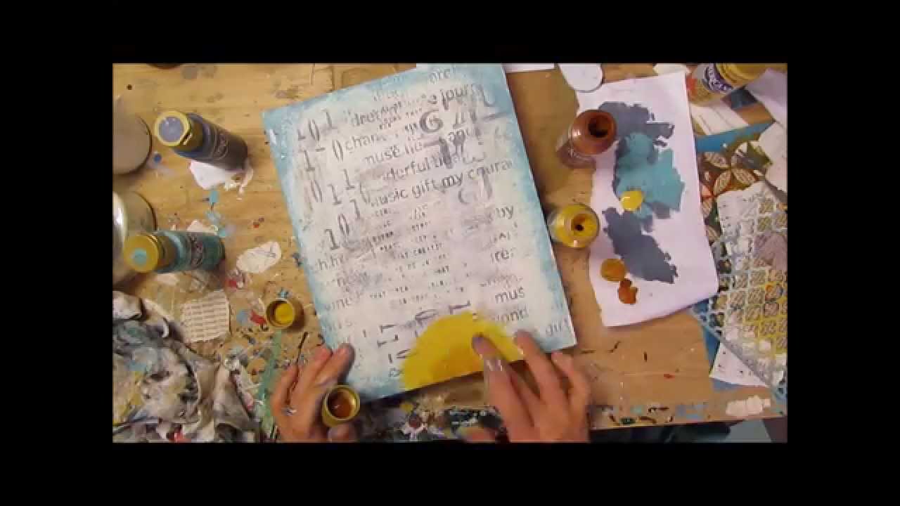 Artful Inspiration: mixed media art in motion - YouTube
