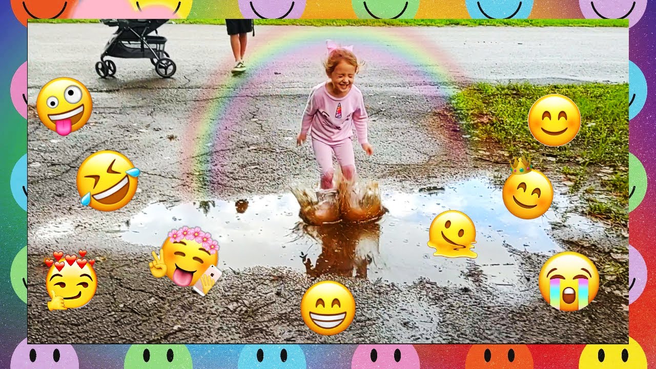 Jumping in muddy puddles with Evey!! fun in the mud!! - YouTube