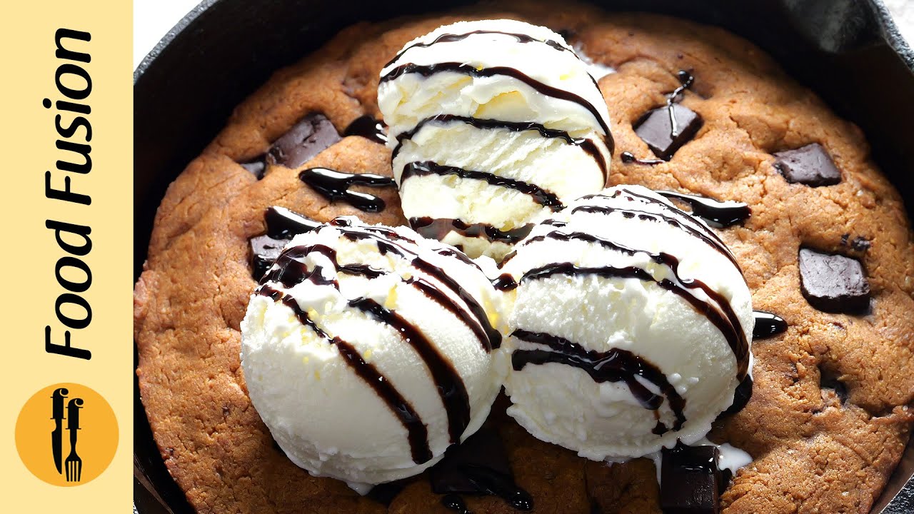 Tea Time Deep Dish Cookie Recipe by Food Fusion - YouTube
