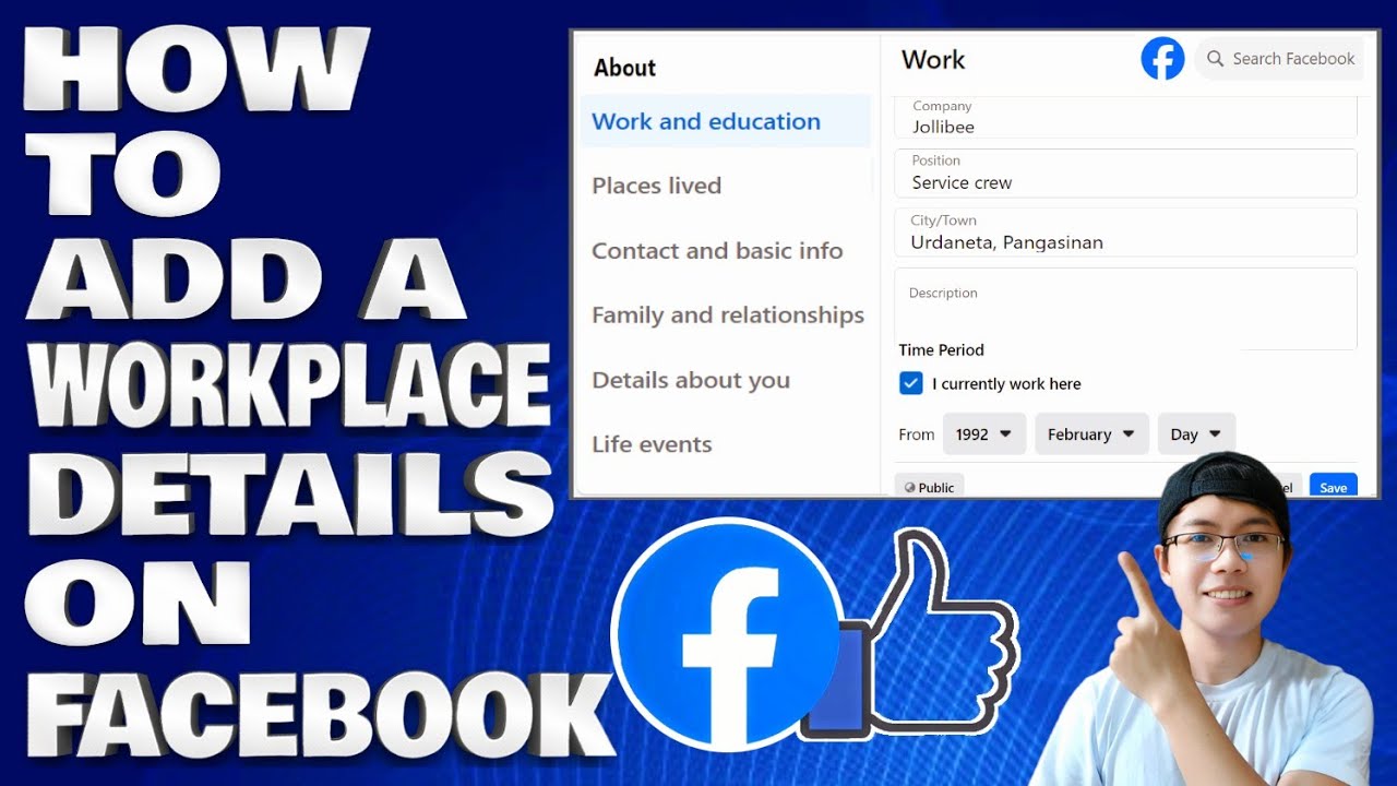 How To Add a Workplace Details on Facebook Profile Update 2025 - YouTube