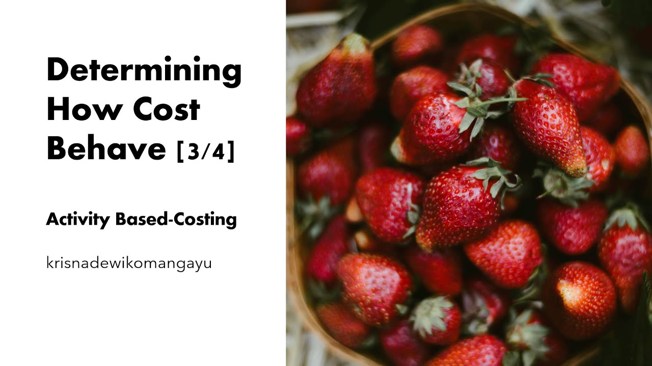 Determining how costs behave 3 ABC cost - YouTube