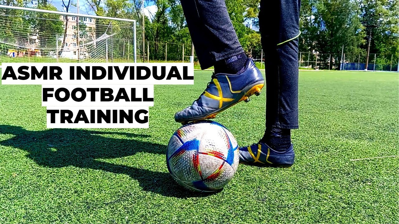 ASMR Football Individual Training In Windy Conditions (Ball Control ...