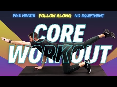 Quick 5 Minute Core Workout - Follow Along (No Equipment) - YouTube
