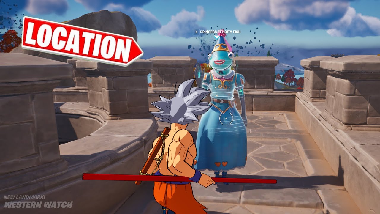 Talk to PRINCESS FELICITY FISH (Character Location) | Fortnite Chapter ...