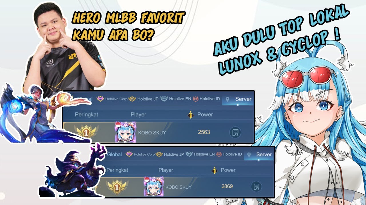 KOBO Mantan TOP LOKAL Lunox & Cyclops ! Alberttt dateng Ke Stream Kobo ...